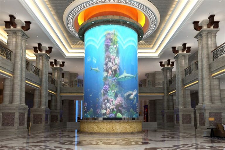 big cylinder acrylic fish tank - Yuejing Acrylic
